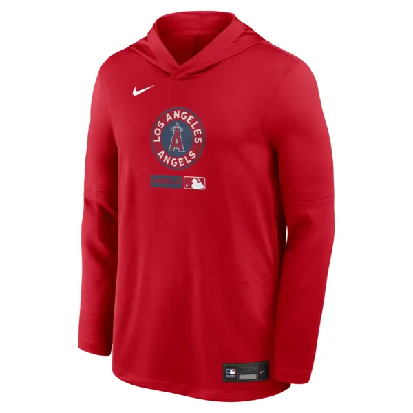 Nike Los Angeles Angels City Connect Dri-fit Mlb Long-sleeve Hooded Top