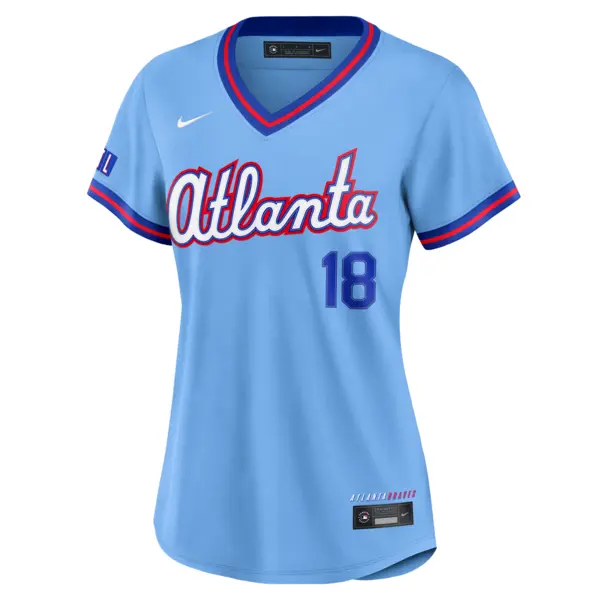 Nike Mike Yastrzemski Atlanta Braves City Connect Mlb Stadium Jersey - Blue