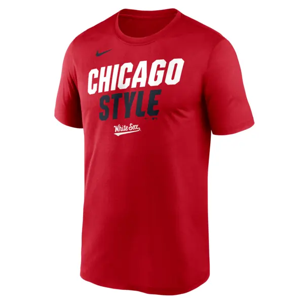 Nike Chicago White Sox City Connect Team Phrase Script Dri-fit Mlb T-shirt - Red