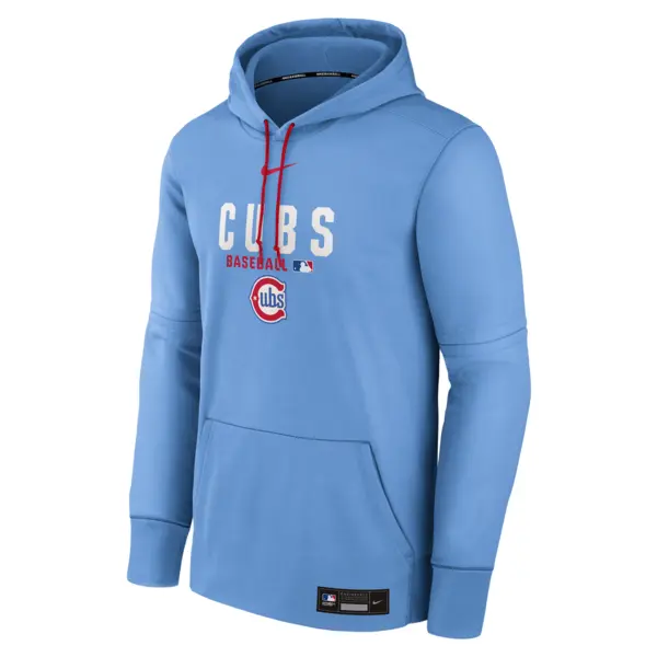 Nike Chicago Cubs Authentic Collection Mlb Pullover Hoodie - Blue