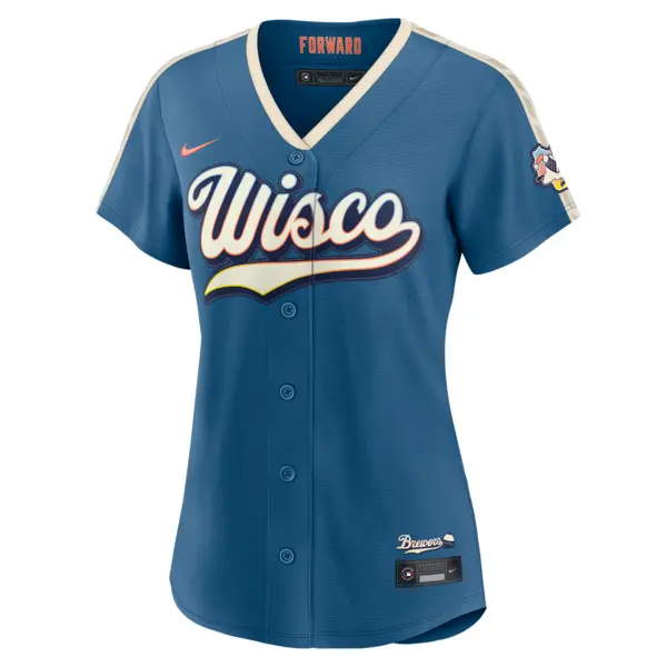 Nike Milwaukee Brewers City Connect Mlb Stadium Jersey - Grey
