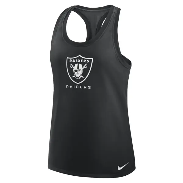 Nike Las Vegas Raiders Dri-fit Racerback Tank Top - Black
