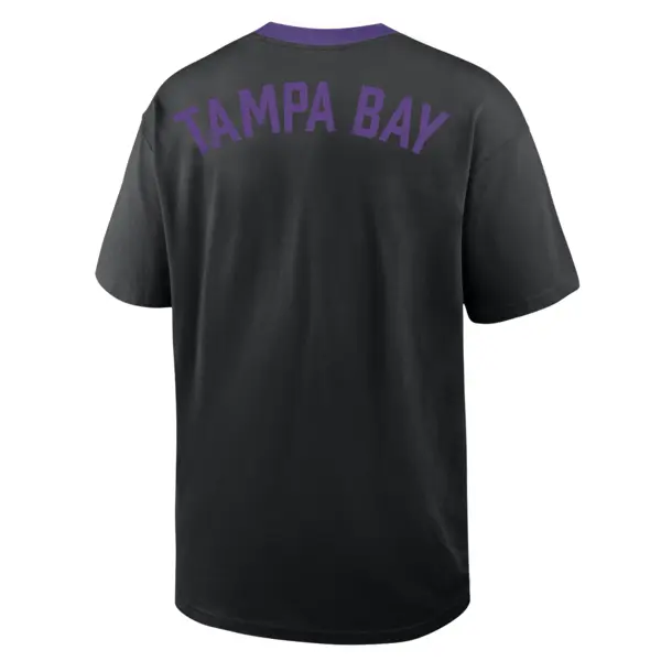 Nike Tampa Bay Rays Cooperstown Ringer Mlb T-shirt - Black