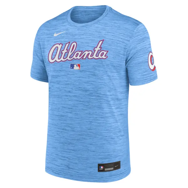 Nike Atlanta Braves City Connect Velocity Dri-fit Mlb T-shirt - Blue