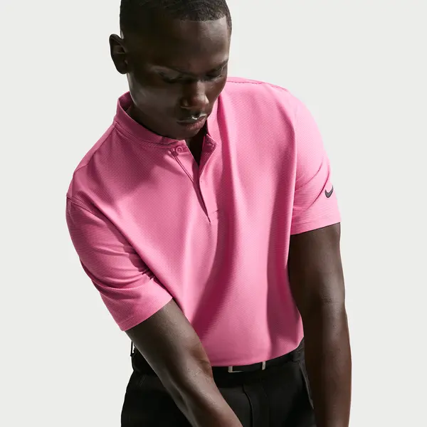 Nike Velocity Dri-fit Blade Collar Golf Polo - Pink