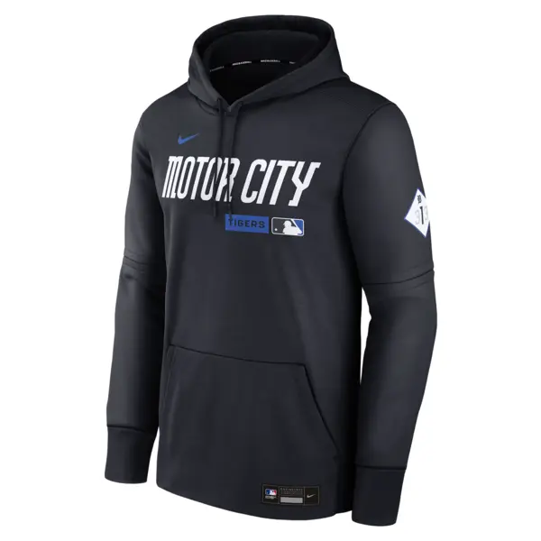 Nike Detroit Tigers Authentic Collection City Connect Therma Mlb Pullover Hoodie - Blue
