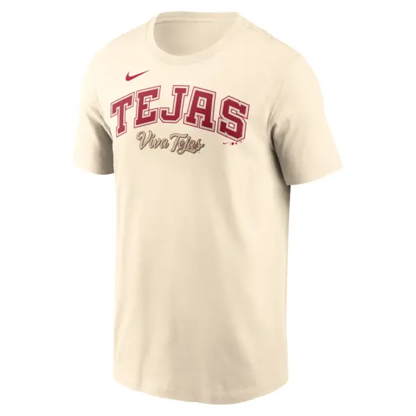 Nike Texas Rangers City Connect Wordmark Mlb T-shirt - Brown