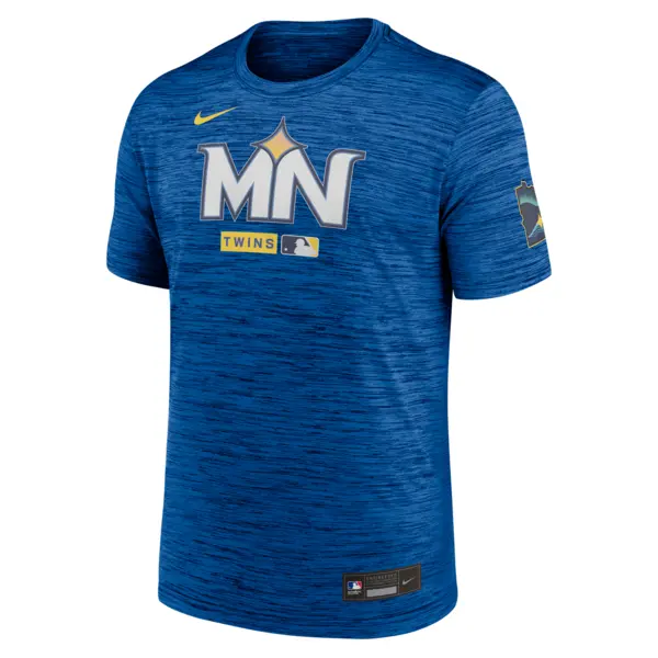 Nike Minnesota Twins City Connect Velocity Dri-fit Mlb T-shirt - Blue