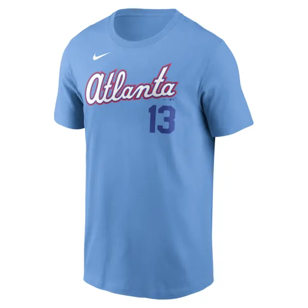 Nike Ronald Acuna Jr. Atlanta Braves City Connect Mlb T-shirt - Blue