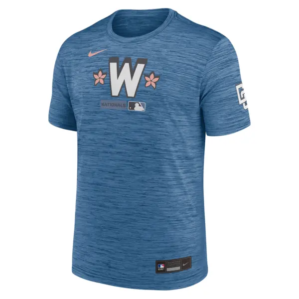 Nike Washington Nationals City Connect Velocity Dri-fit Mlb T-shirt - Blue