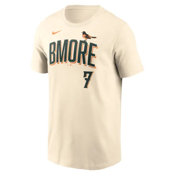 Nike Jackson Holliday Baltimore Orioles City Connect Mlb T-shirt - Brown