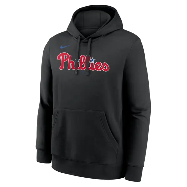 Nike Philadelphia Phillies Club Mlb Pullover Hoodie - Black