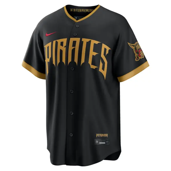 Nike Oneil Cruz Pittsburgh Pirates City Connect Mlb Stadium Jersey - Black