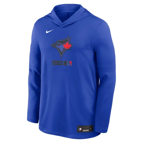 Nike Toronto Jays City Connect Dri-fit Mlb Long-sleeve Hooded Top - Blue