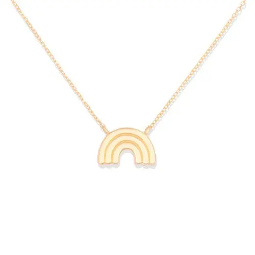 CAMPBELL + CHARLOTTE Rainbow Charm Necklace - Gold