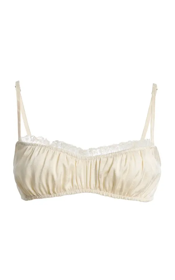 ELCE Exclusive Aries Ruched Bralette - Ivory