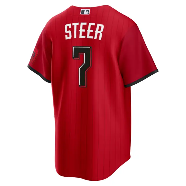 Nike Spencer Steer Cincinnati Reds City Connect Mlb Stadium Jersey