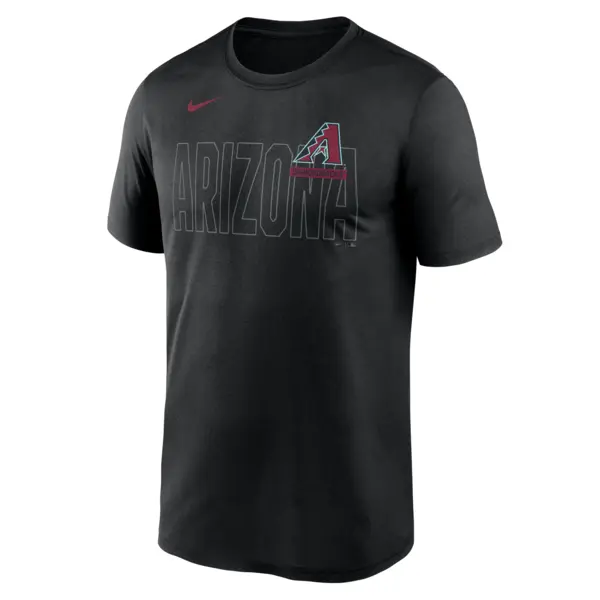 Nike Arizona Diamondbacks Knockout Team Legend Dri-fit Mlb T-shirt - Black