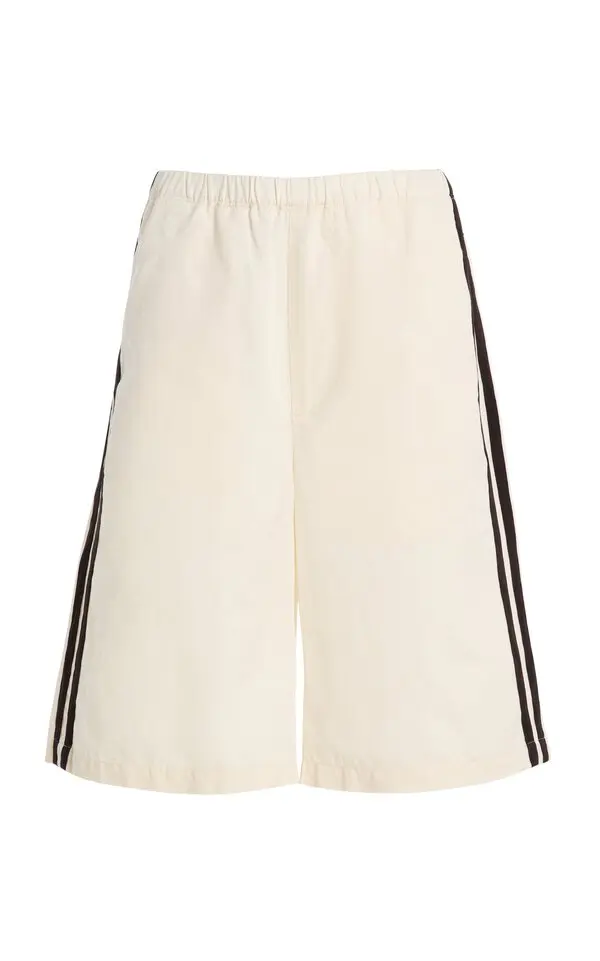 Citizens Of Humanity Anais Cotton-flax Track Shorts - White