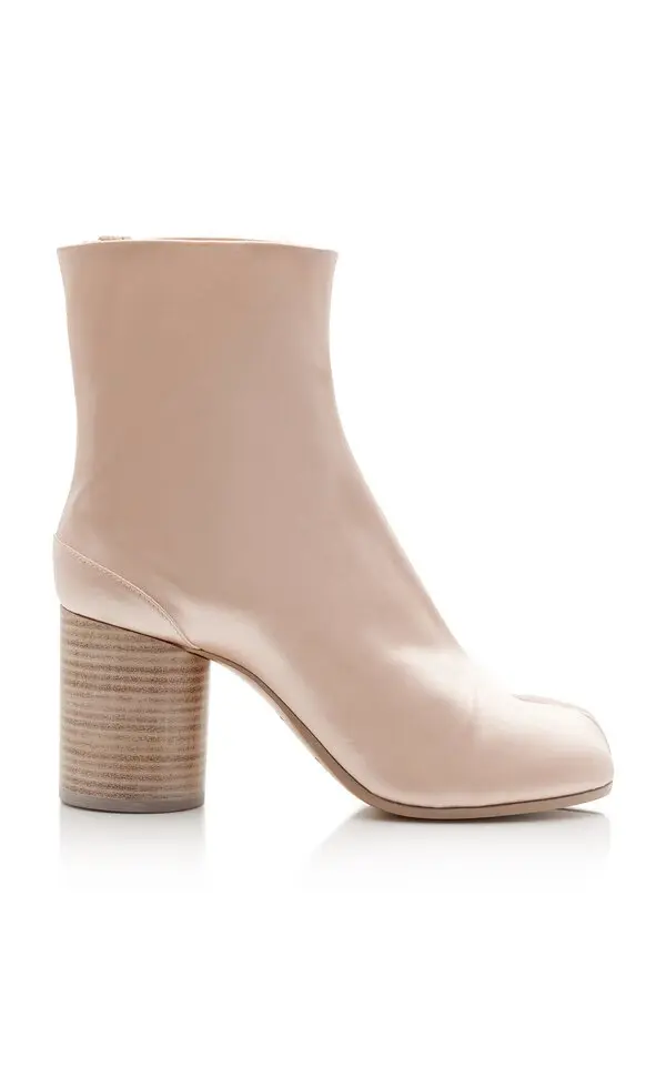 MAISON MARGIELA Tabi Satin Ankle Boots - Pink