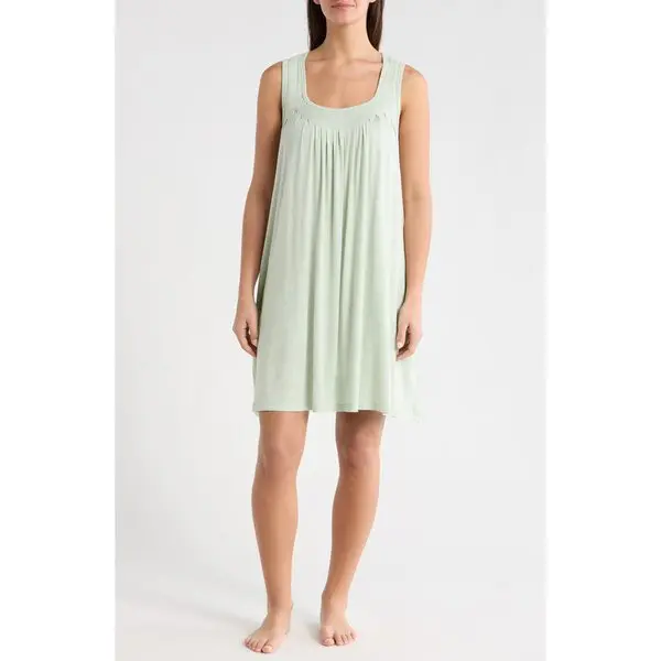 PAPINELLE Sleeveless Pleated Nightgown - Soft Mint