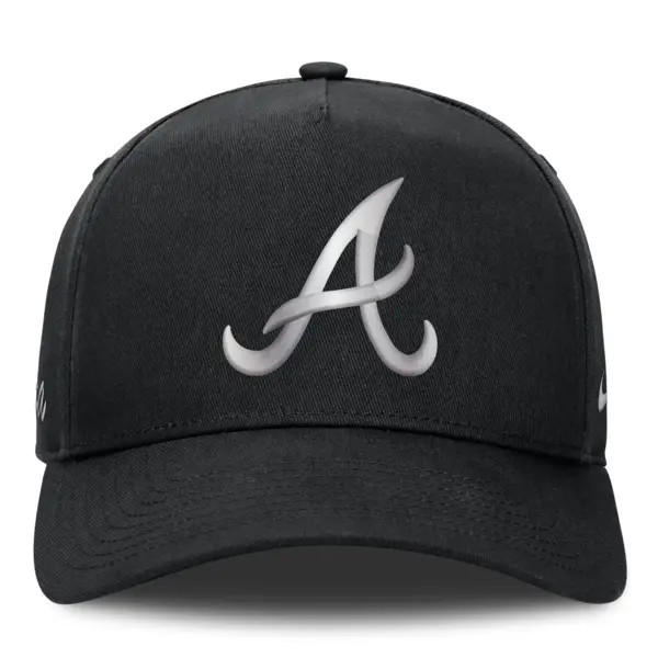 Nike Atlanta Braves Rise Dri-fit Mlb A-frame Trucker Adjustable Hat
