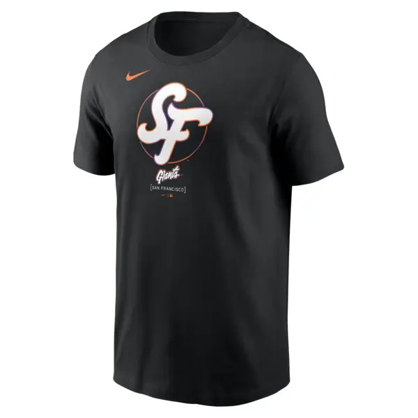 Nike San Francisco Giants City Connect Large Logo Mlb T-shirt - Black