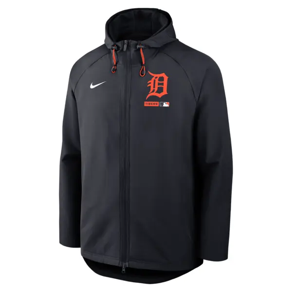 Nike Detroit Tigers Authentic Collection Therma-fit Mlb Full-zip Hooded Jacket - Blue