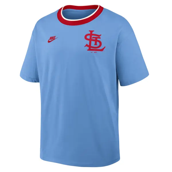 Nike St. Louis Cardinals Cooperstown Ringer Mlb T-shirt - Blue