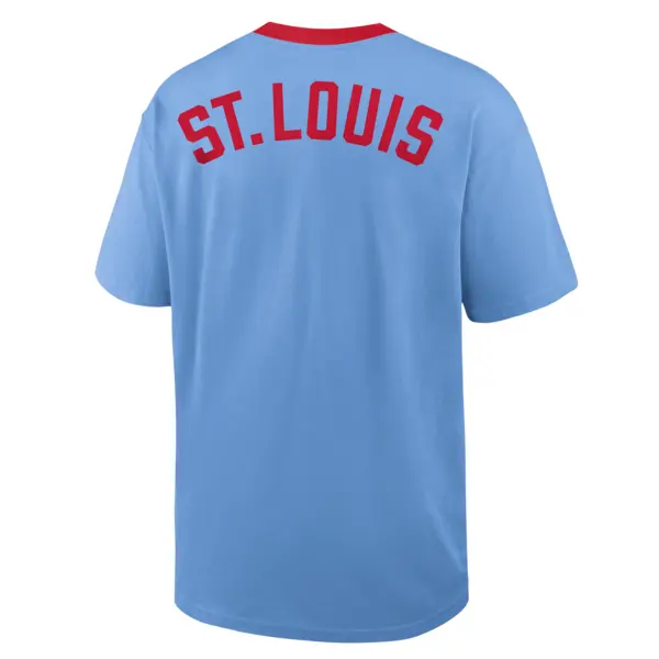 Nike St. Louis Cardinals Cooperstown Ringer Mlb T-shirt - Blue