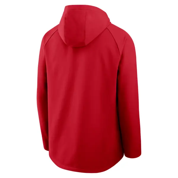 Nike Authentic Collection Therma-fit Mlb Full-zip Hooded Jacket - Red