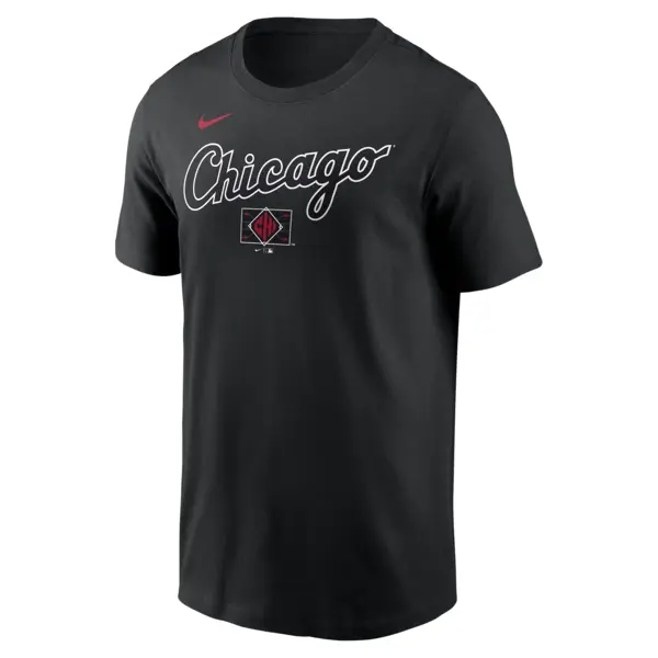 Nike Chicago White Sox City Connect Wordmark Mlb T-shirt - Black