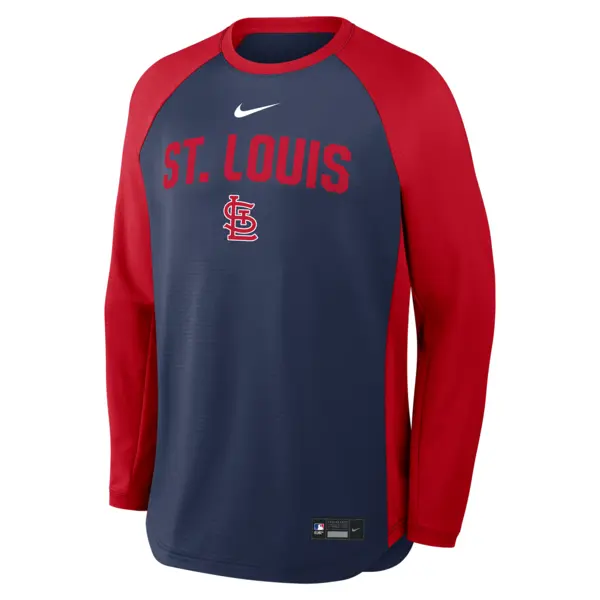 Nike St. Louis Cardinals Authentic Collection Dri-fit Pullover Crew - Blue
