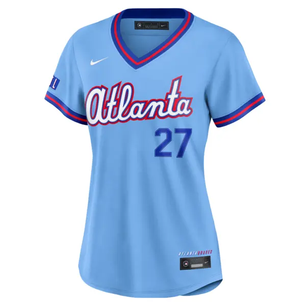 Nike Austin Riley Atlanta Braves City Connect Mlb Stadium Jersey - Blue
