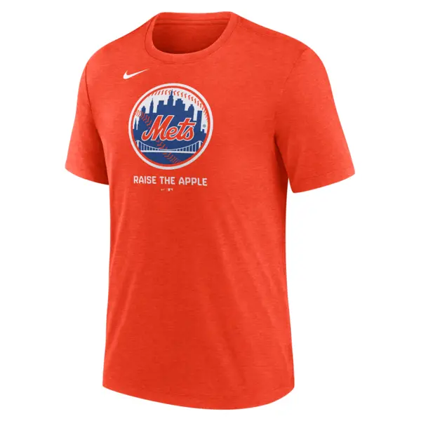 Nike New York Mets Logo Mlb T-shirt - Orange