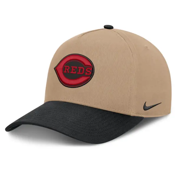 Nike Cincinnati Reds Rise Mlb A-frame Trucker Adjustable Hat - Brown