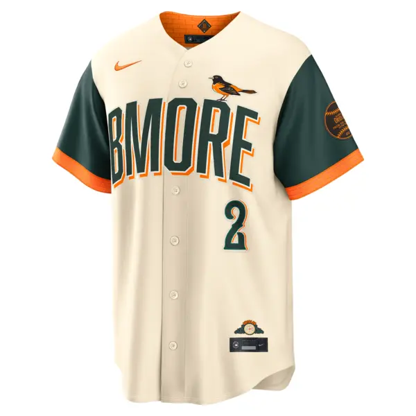 Nike Gunnar Henderson Baltimore Orioles City Connect Mlb Stadium Jersey - Brown