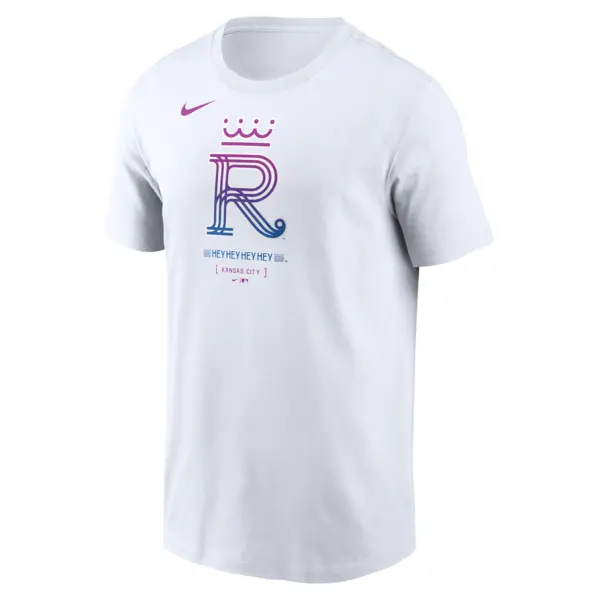 Nike Kansas City Royals City Connect Large Logo Mlb T-shirt - White