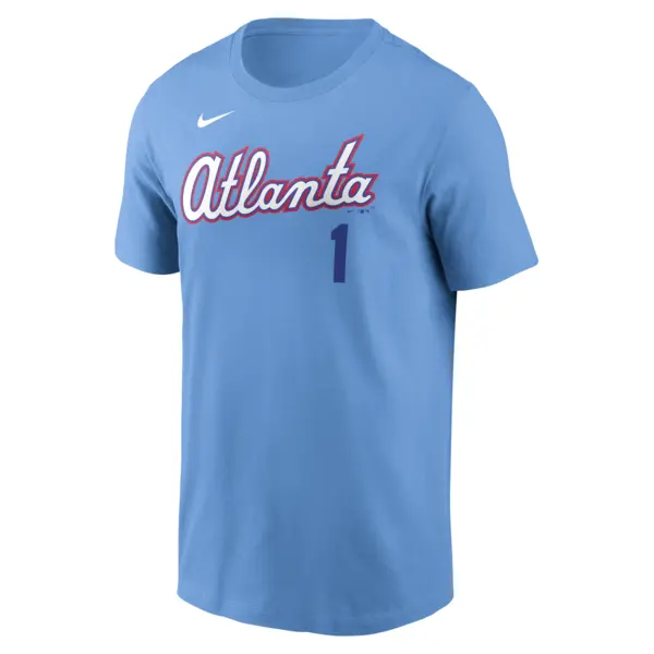 Nike Ozzie Albies Atlanta Braves City Connect Mlb T-shirt - Blue