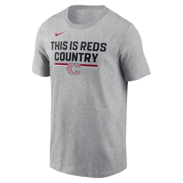 Nike Cincinnati Reds Stacked City Connect Mlb T-shirt - Grey