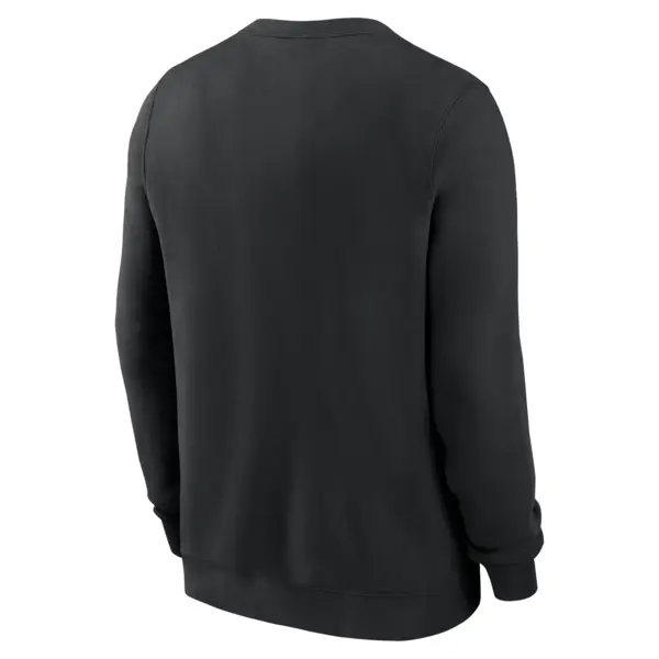 Nike Los Angeles Dodgers Wordmark Mlb Pullover Crew - Black