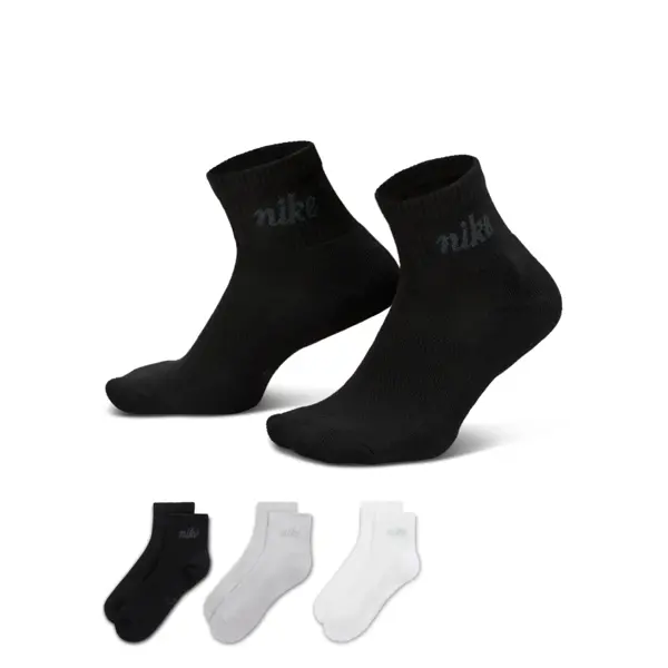 Nike Everyday Elevated Ankle Socks - Black