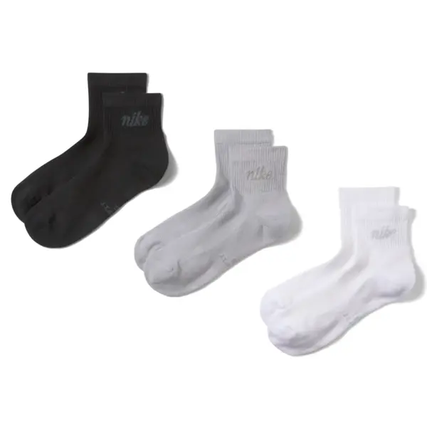 Nike Everyday Elevated Ankle Socks - Black