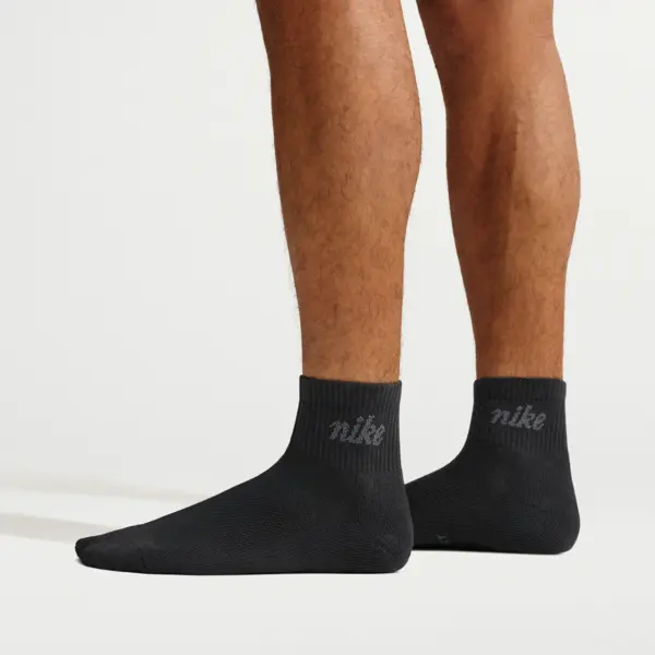 Nike Everyday Elevated Ankle Socks - Black