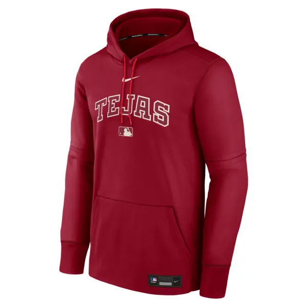 Nike Texas Rangers Authentic Collection City Connect Therma Mlb Pullover Hoodie - Red