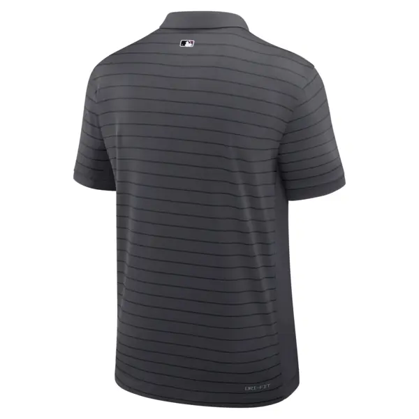 Nike New York Mets City Connect Striped Victory Dri-fit Mlb Polo - Grey