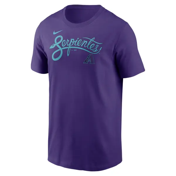 Nike Arizona Diamondbacks City Connect Wordmark Mlb T-shirt - Purple