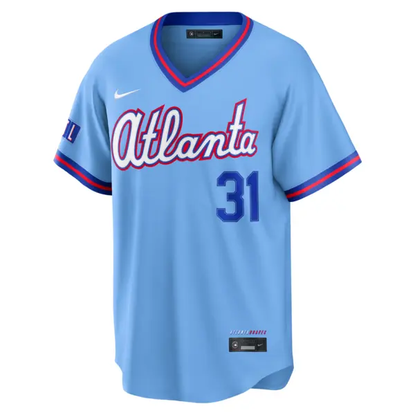 Nike Greg Maddux Atlanta Braves City Connect Mlb Stadium Jersey - Blue
