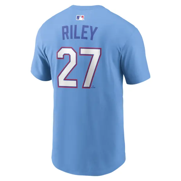 Nike Austin Riley Atlanta Braves City Connect Mlb T-shirt - Blue