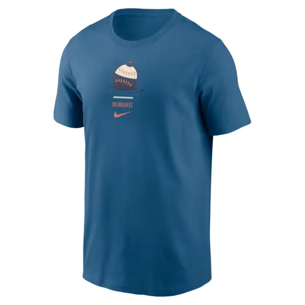 Nike Milwaukee Brewers City Connect 2-hit Mlb T-shirt - Blue